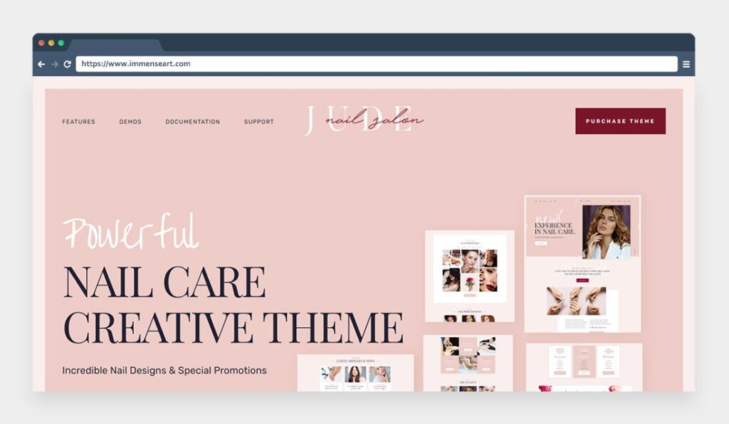 23+ Best WordPress Themes for Beauty Salon (Free/Paid) - ImmenseArt